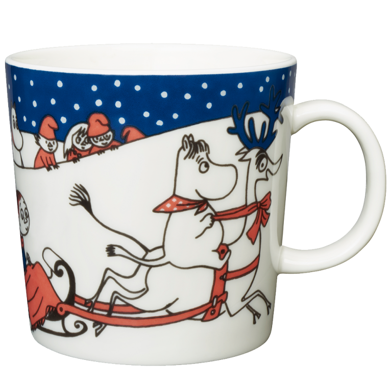 Joulutervehdys Muumimuki - Muumimukit